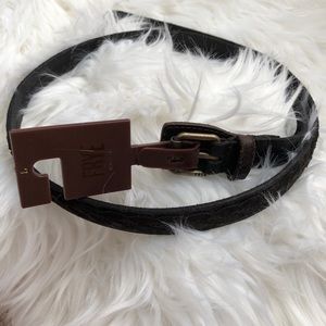 Frye | Accessories | Frye Belt L Large Dark Leather Belt | Poshmark